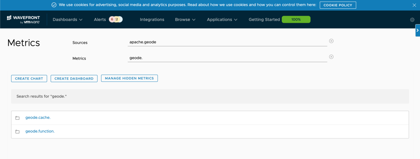 Publishing VMware GemFire Metrics to Wavefront